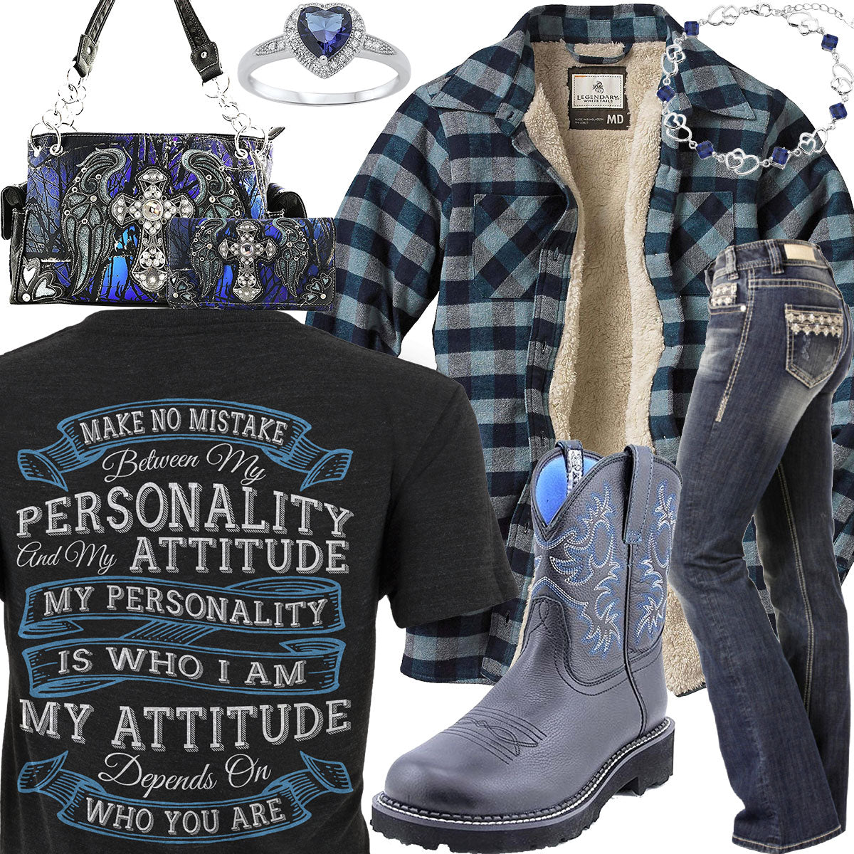 Personality & Attitude Buffalo Plaid Outfit – Clover + Cotton Co