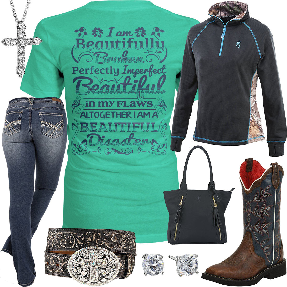 A Beautiful Disaster Buckle Belt Outfit – Clover + Cotton Co