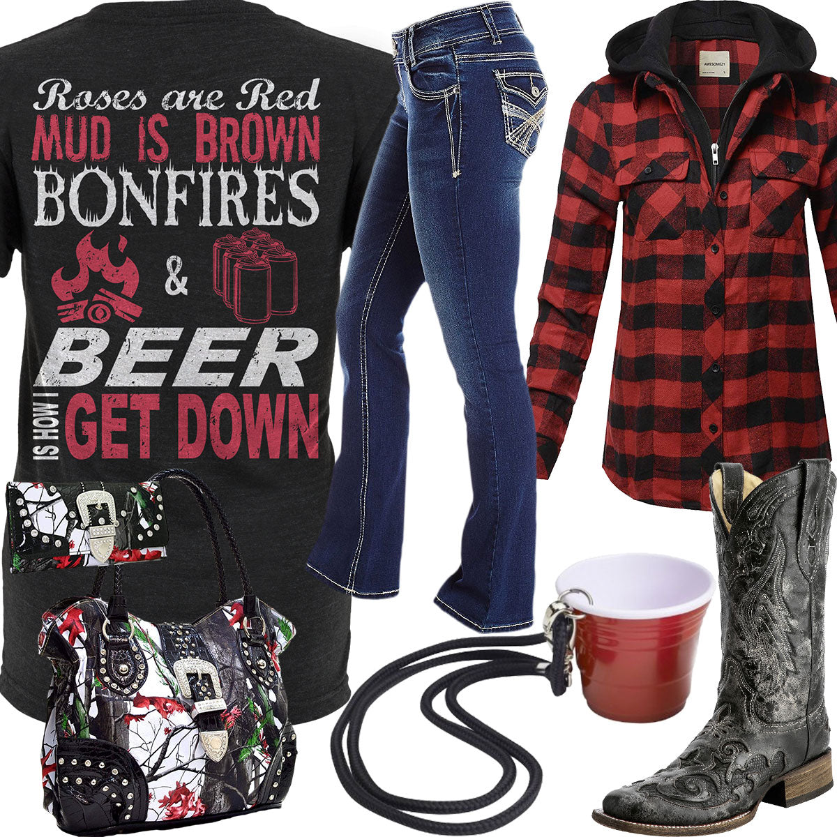 Bonfires & Beer Corral Boots Outfit – Real Country Ladies