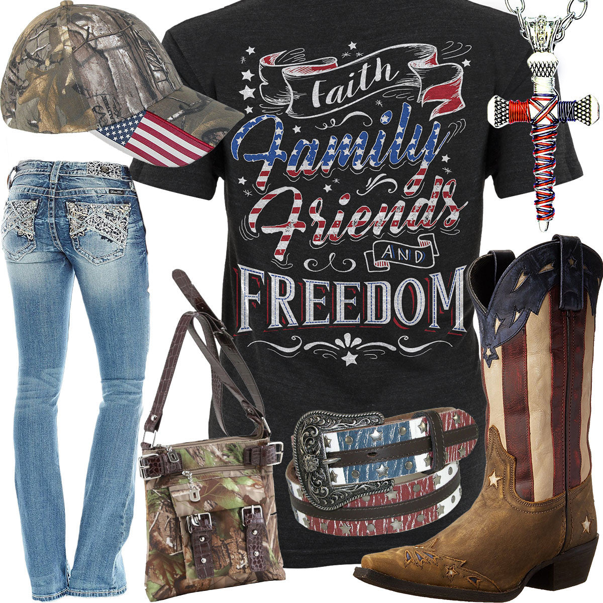 Faith, Family, Friends and Freedom Outfit – Real Country Ladies
