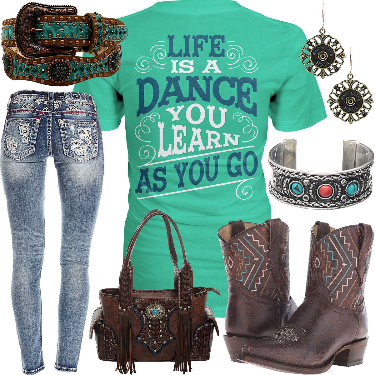 Life Is A Dance Roper Ankle Boots Outfit – Real Country Ladies