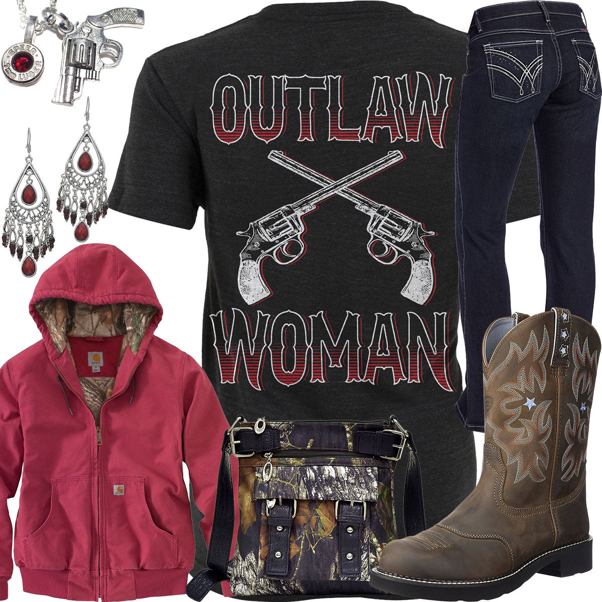 Outlaw Woman Carhartt Jacket Outfit – Clover + Cotton Co