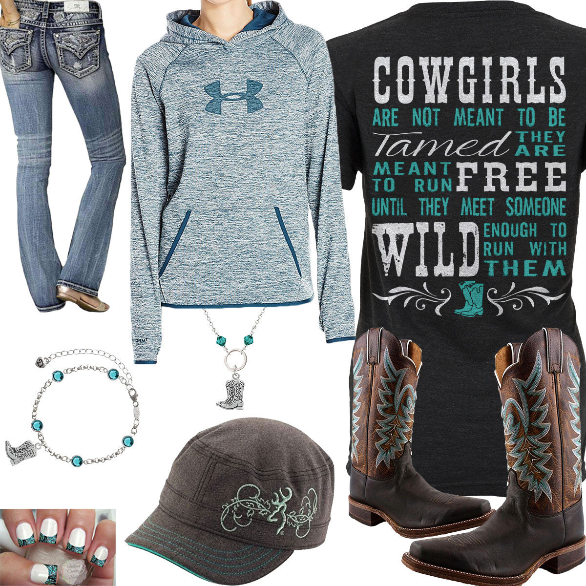 Meant To Be Tamed Under Armour Hoodie Outfit – Real Country Ladies