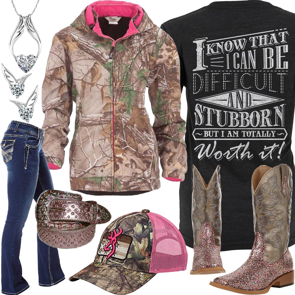 Totally Worth It Roper Bling Boot Outfit – Real Country Ladies