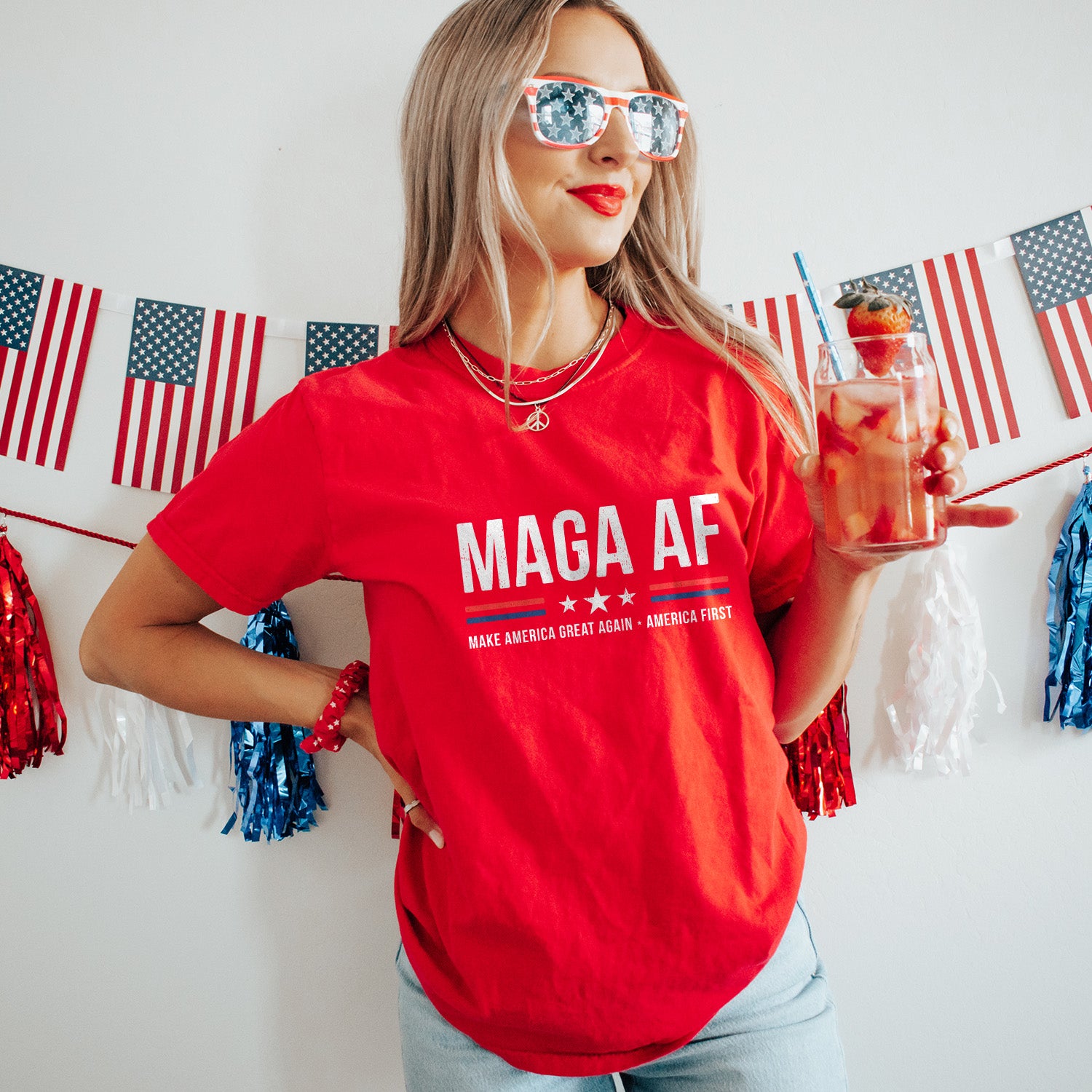 Over Print | MAGA AF Tees – Clover + Cotton Co